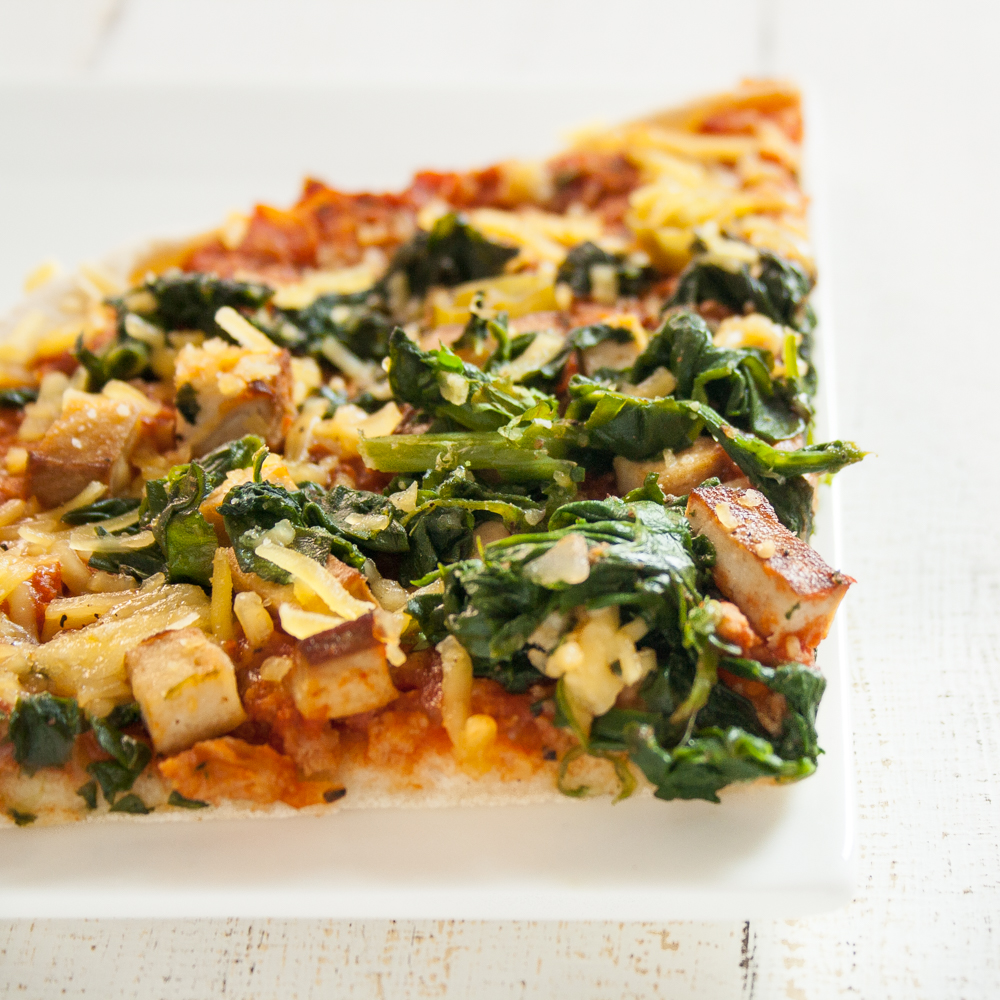 vegane Spinat-Soja-Pizza – The Vegetarian Diaries